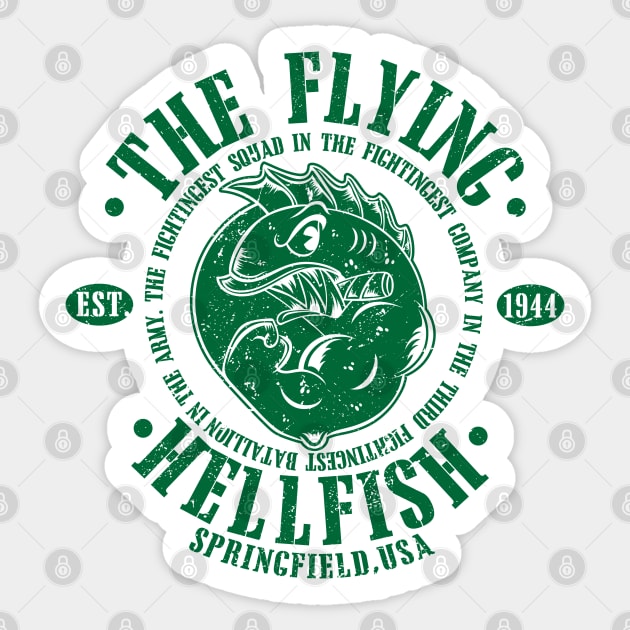 The flying hellfish - Tv Shows - Sticker | TeePublic